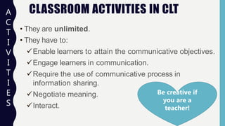 Communicative Language Teaching | PPTX | Education