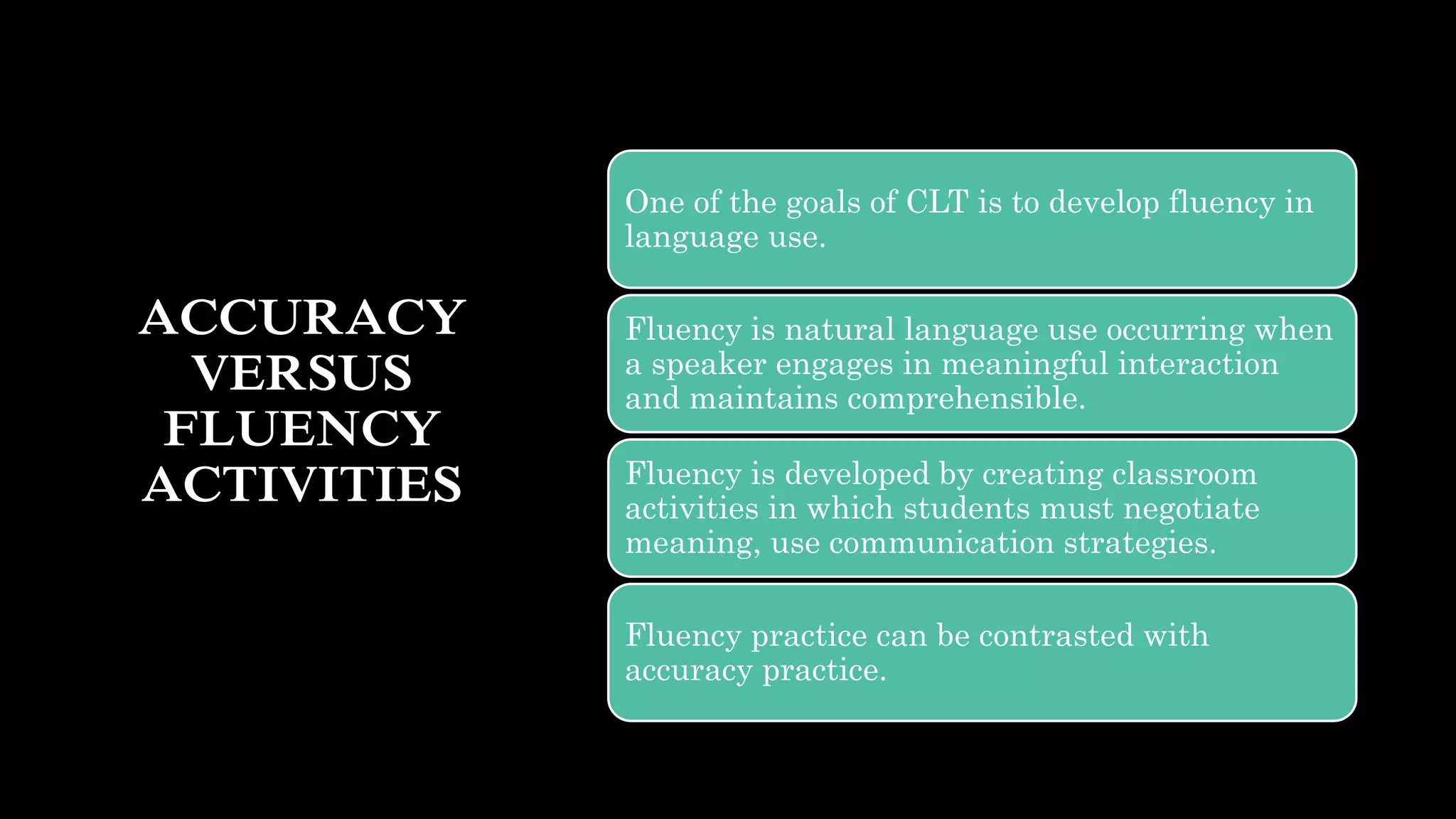 CLASSROOM ACTIVITIES IN COMMUNICATIVE LANGUAGE TEACHING | PPTX