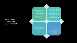 CLASSROOM ACTIVITIES IN COMMUNICATIVE LANGUAGE TEACHING | PPTX