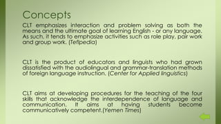 Communicative Language Teaching (CLT/CLL) | PPTX