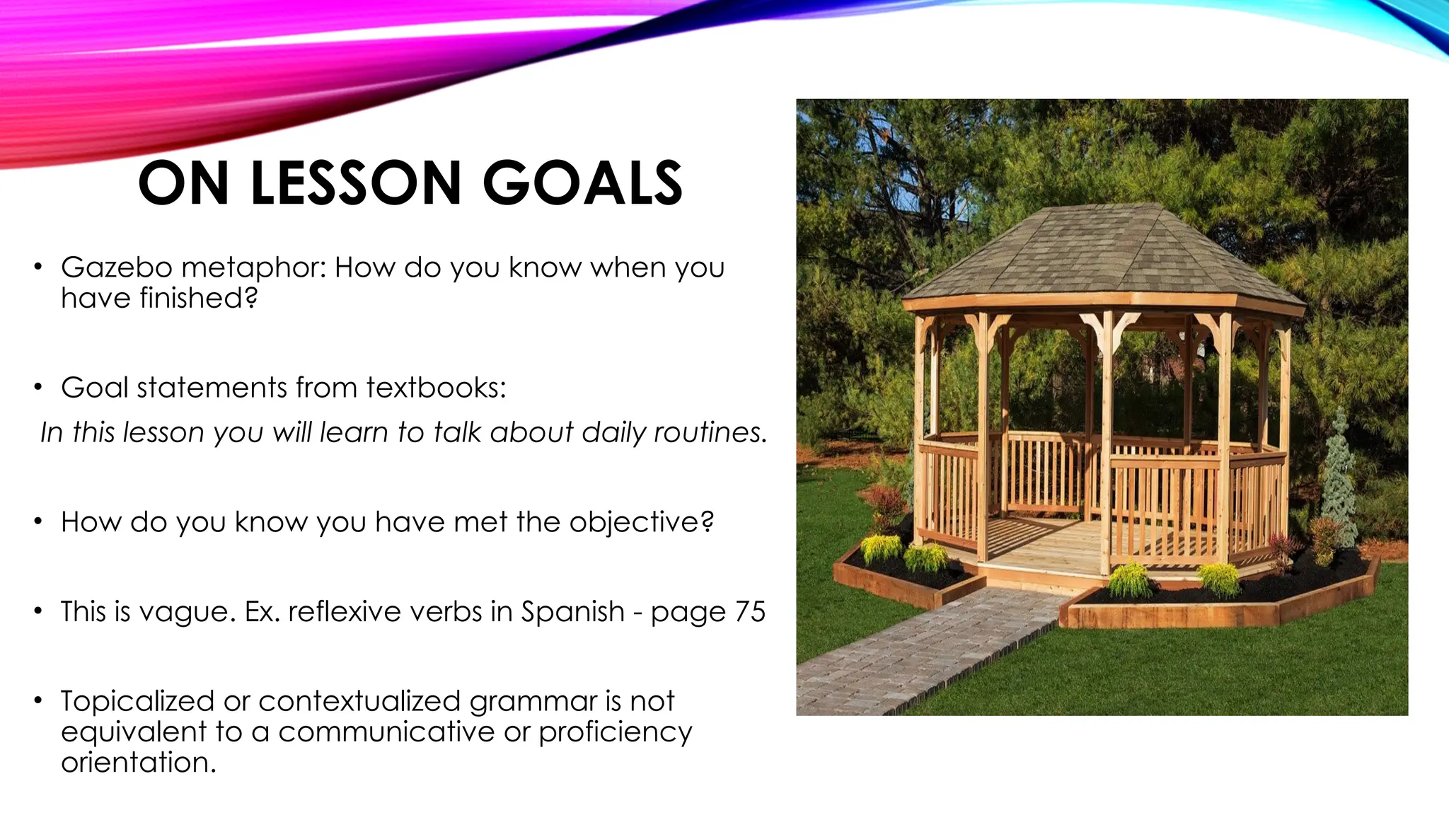 Building toward a proficiency goaaaaaaal | PPT