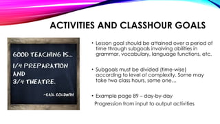 Building toward a proficiency goaaaaaaal | PPT