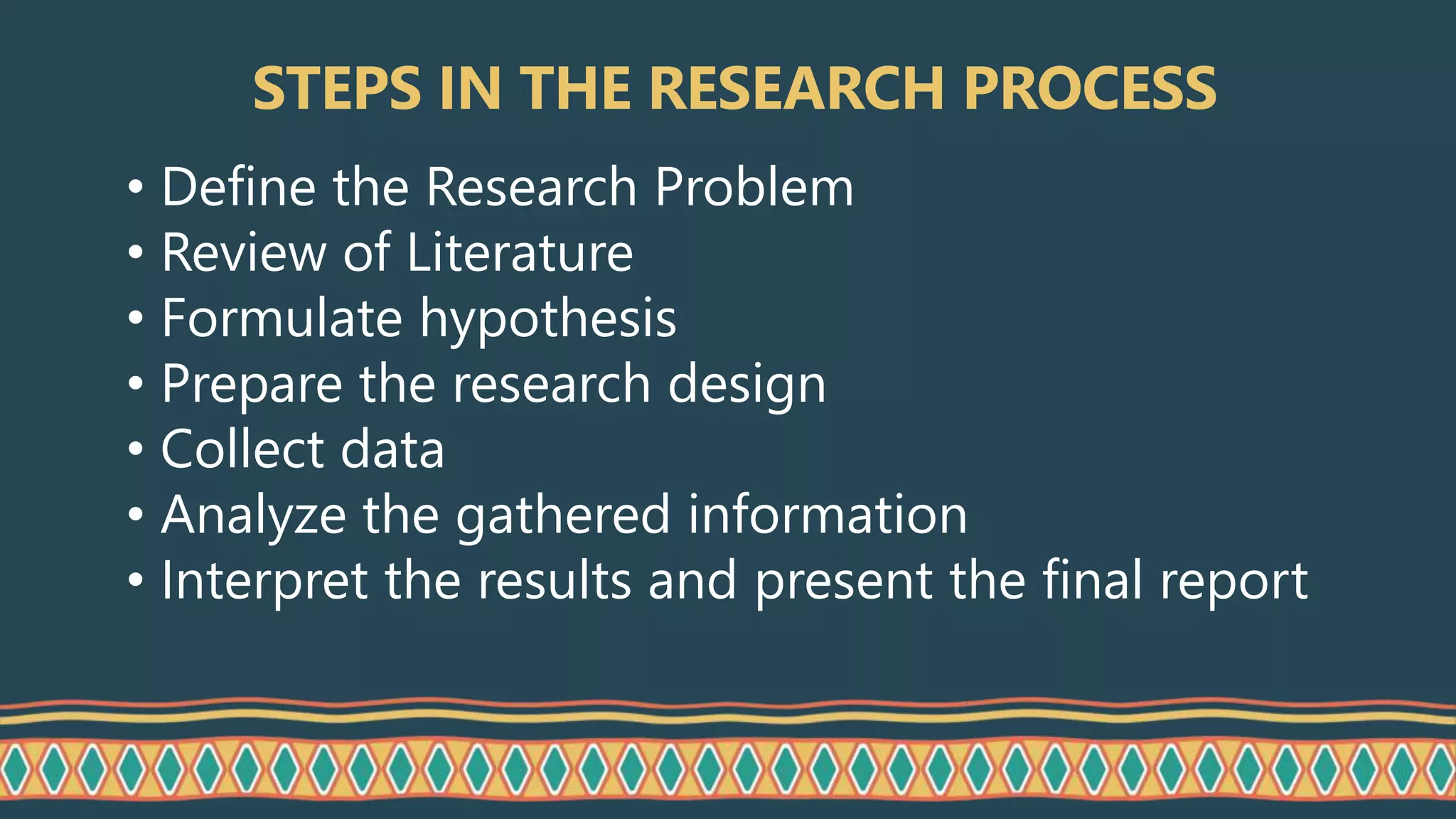 The Process of Conducting Educational Research | PPTX