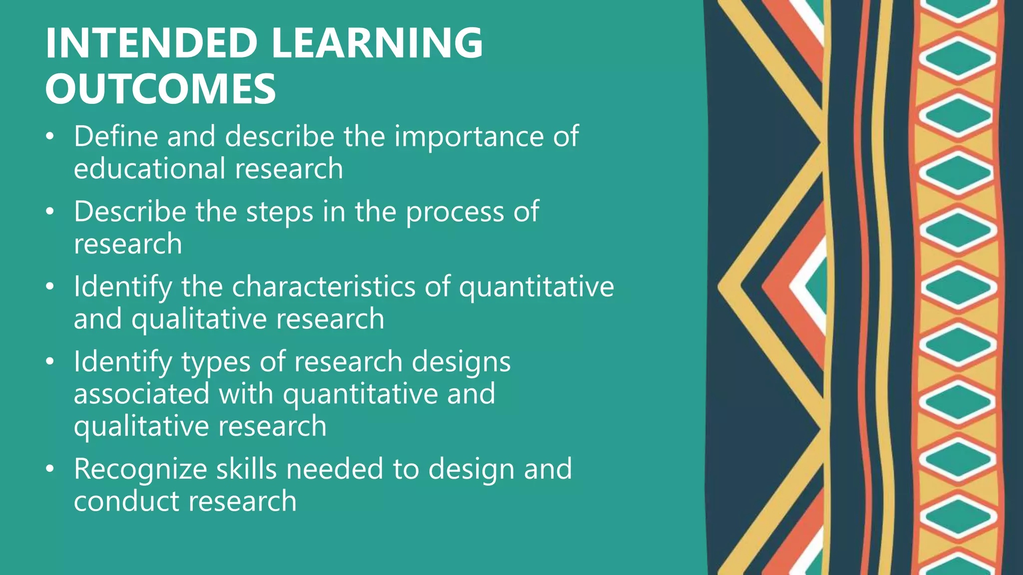 The Process of Conducting Educational Research | PPTX