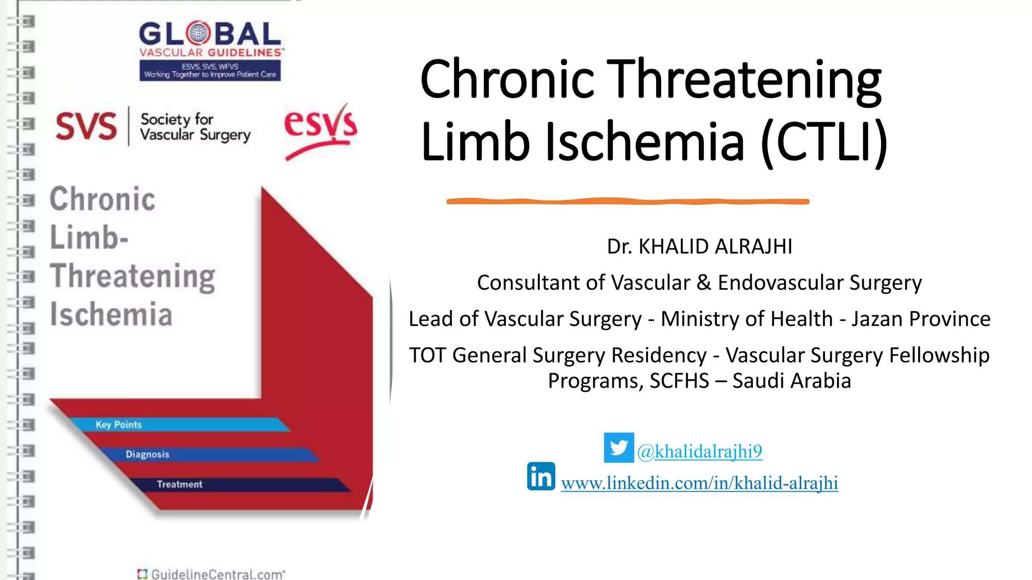 Chronic Threatening Limb Ischemia CTLI | PPSX