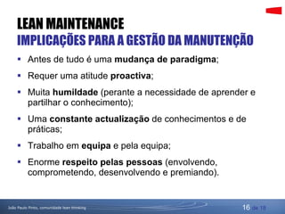 Lean Maintenance | PPT