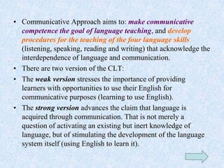 Communicative Language Teaching | PPTX