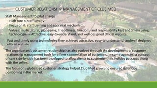 Club med Case Study- Presentation- Marketing Management- MBA | PPTX