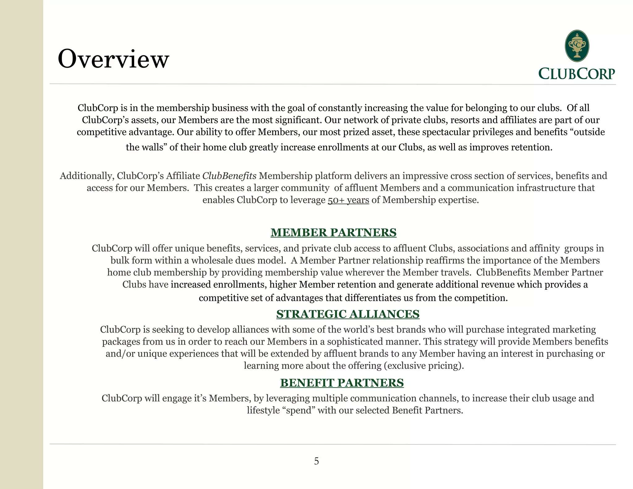 Club Benefits Presentation | PPT