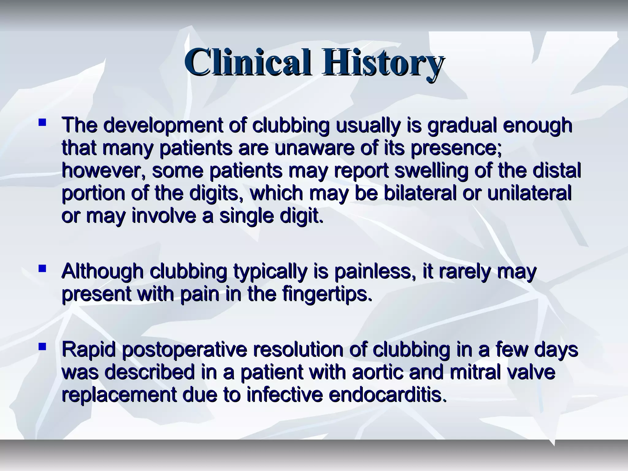 Clubbing | PPT