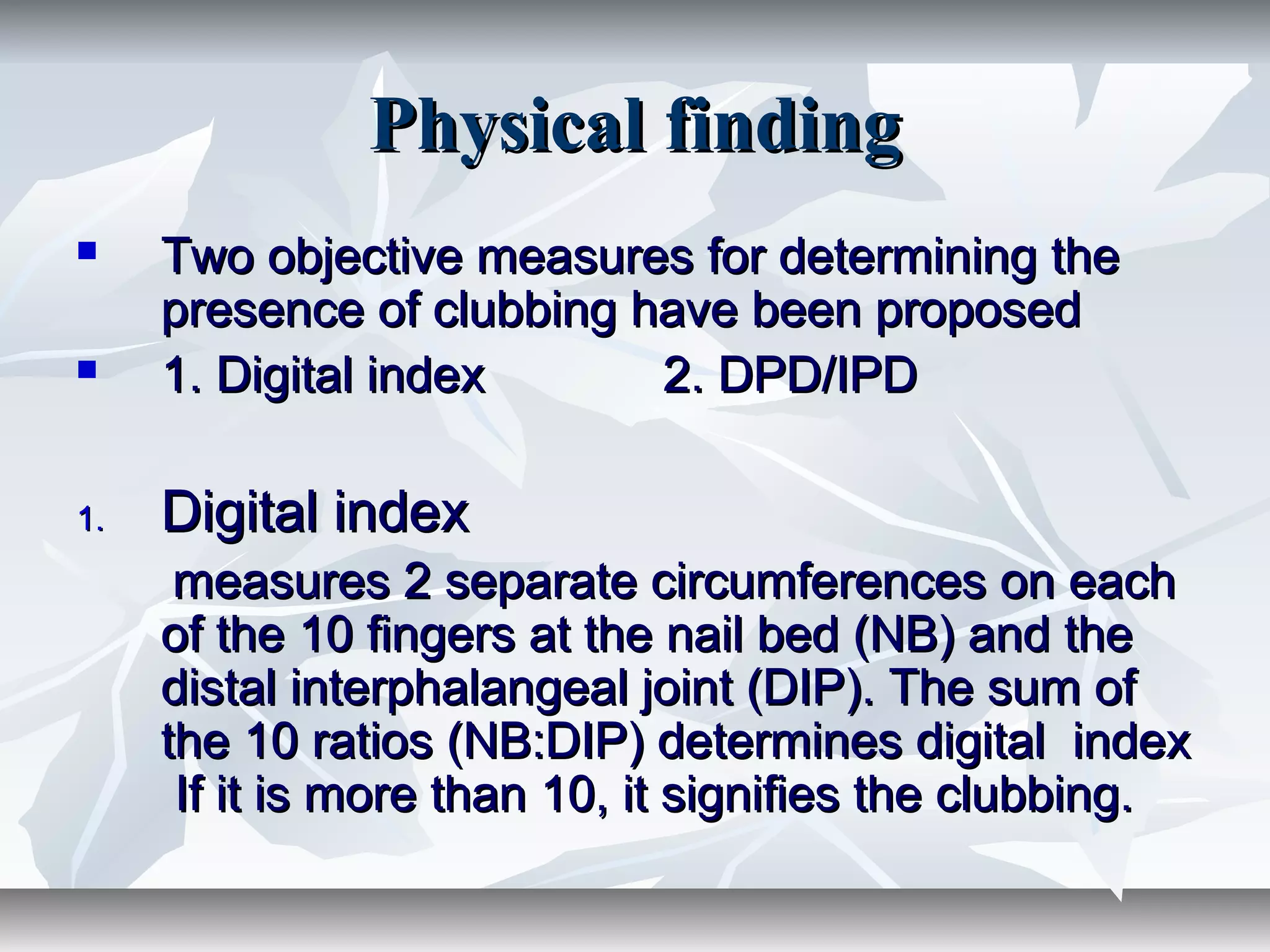 Clubbing | PPT