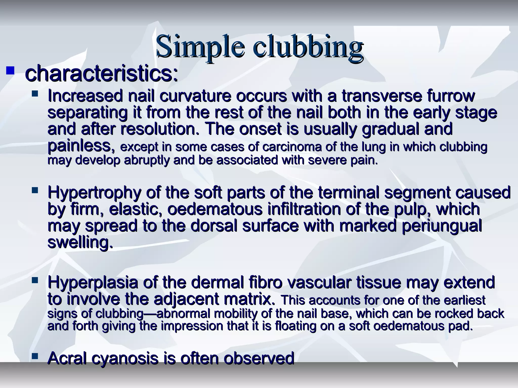 Clubbing | PPT