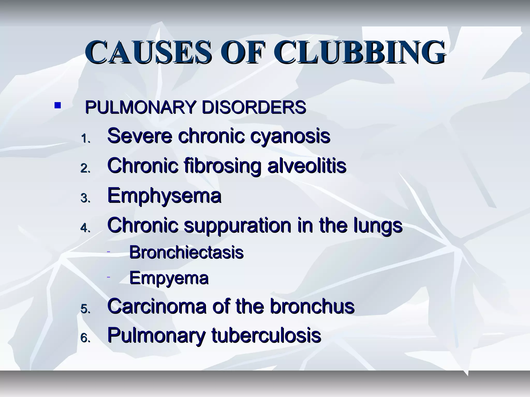 Clubbing | PPT