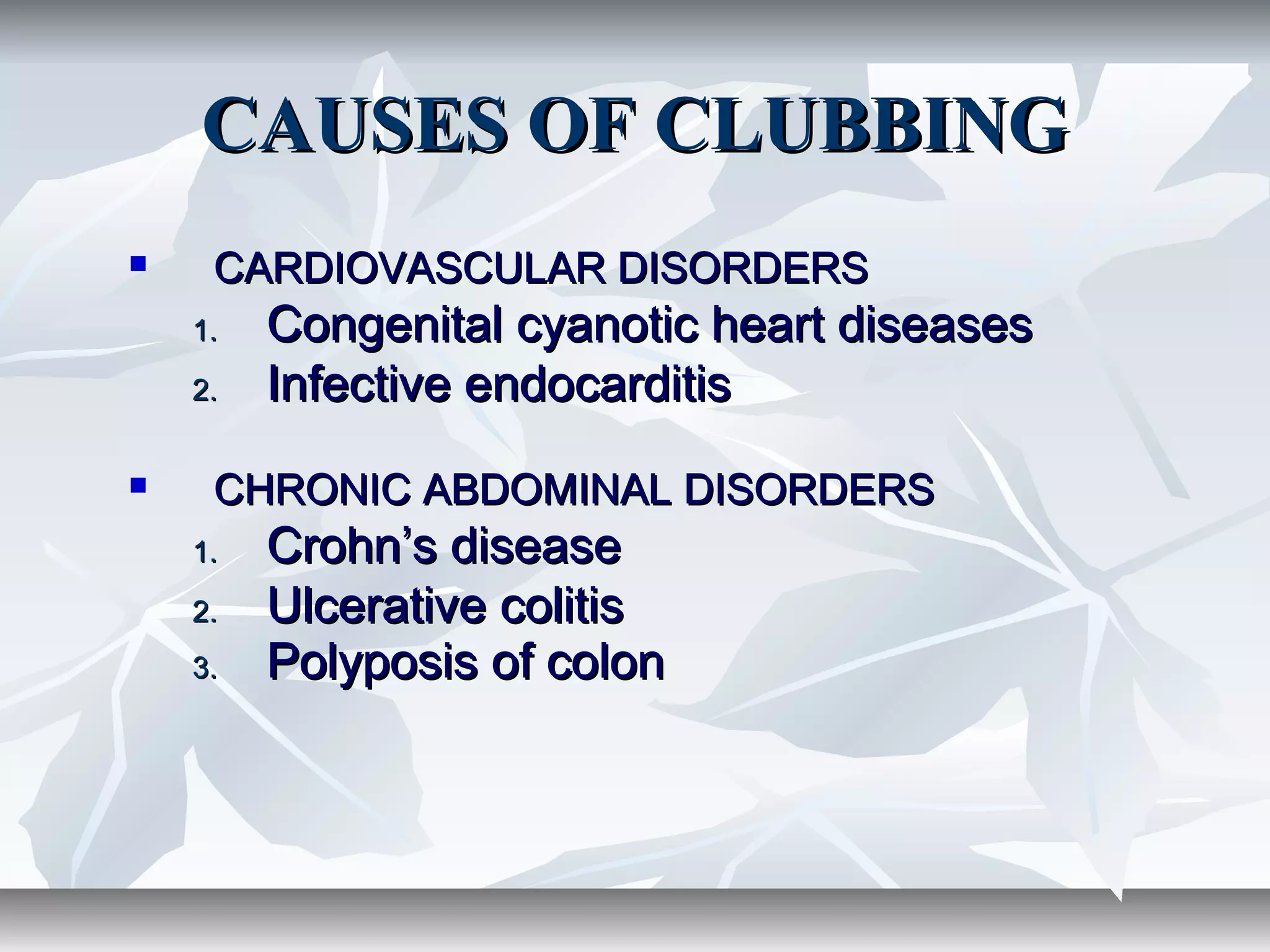 Clubbing | PPT