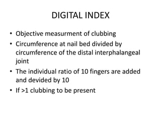 General physical examination CLUBBING.pptx