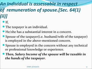 Clubbing of income.bose