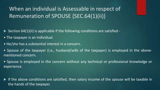 Clubbing of income ppt | PPTX