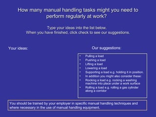 Introduction to Manual Handling | PPT