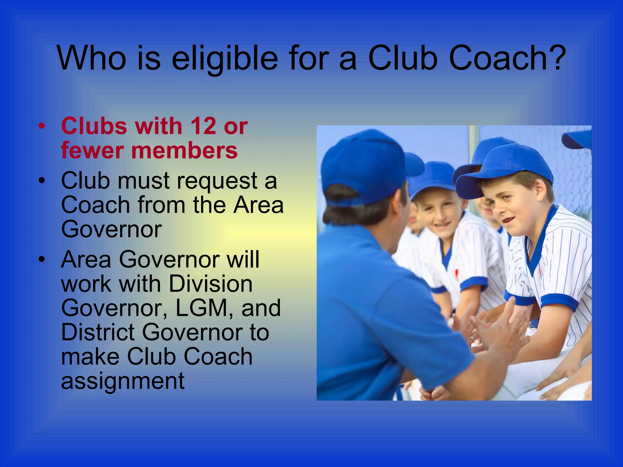 Club Coach Program | PPS