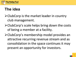 ClubCorp deck | PPTX