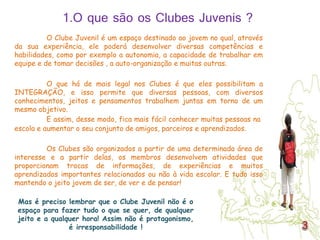 clubes-juvenis.pdf. para Protagonismo Juvenil | PDF