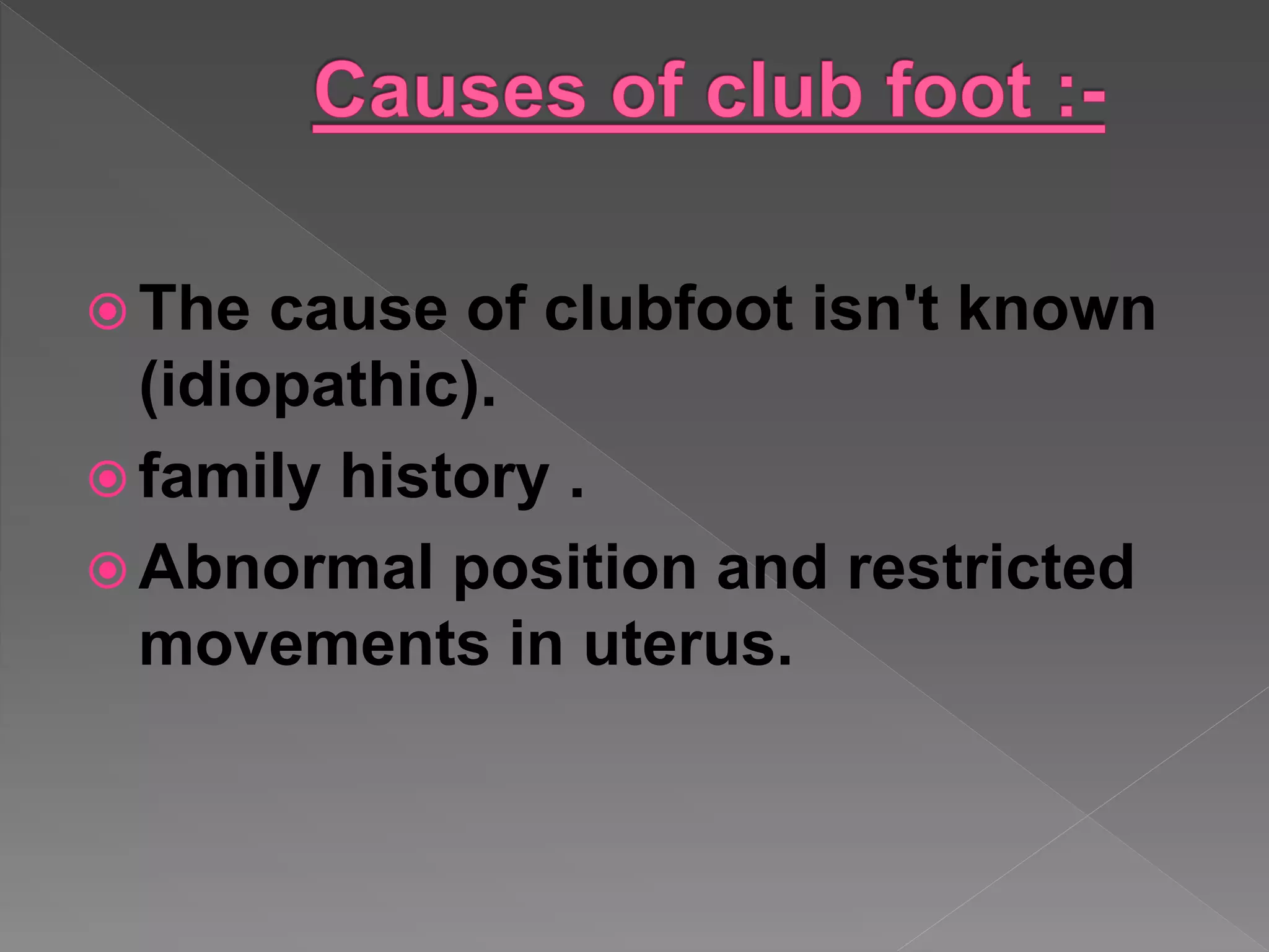 Club foot | PDF