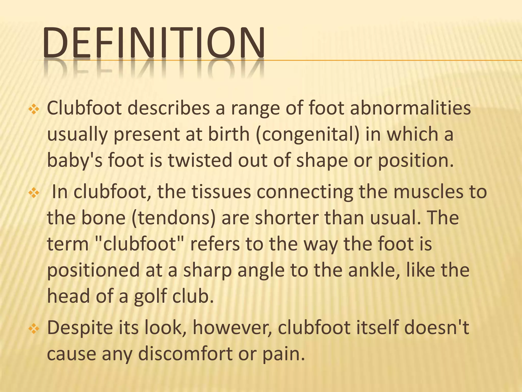 Club foot | PPTX