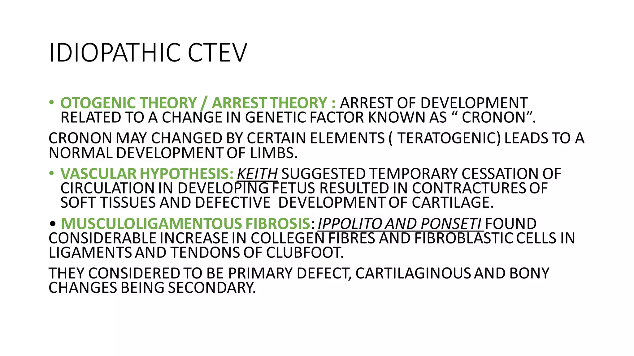Club foot / CTEV | PDF