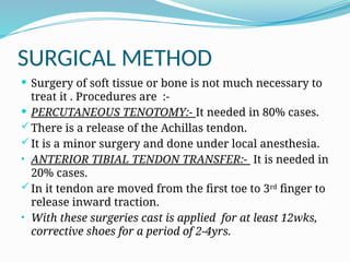 A nice Congenital CLUB FOOT.pptx presentation | PPTX