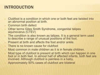 Clubfoot prof g s patnaik | PPT