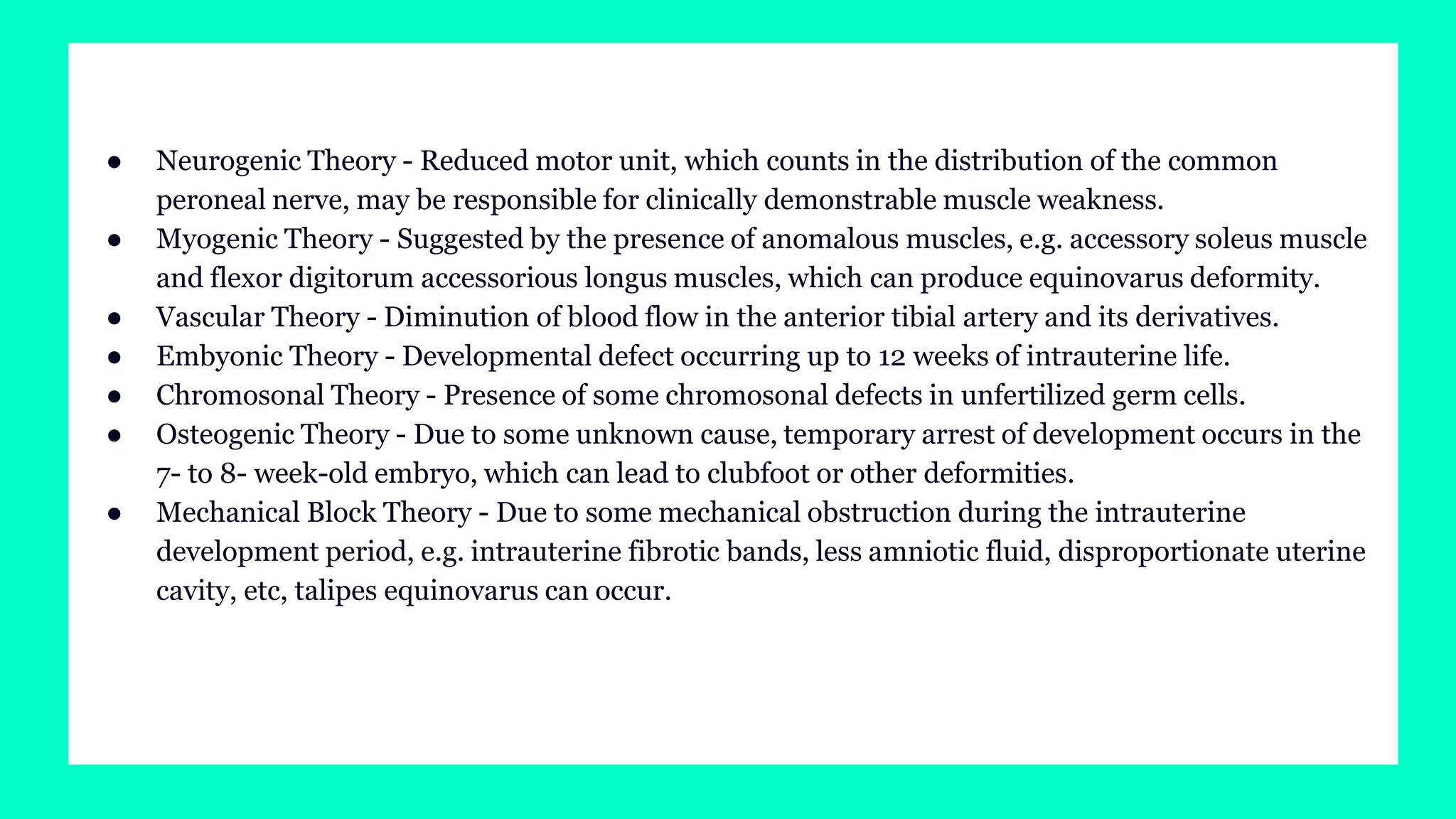 Club foot ppt | PPTX