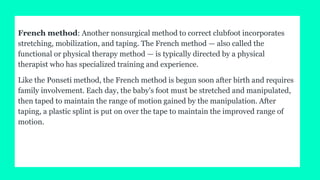 Club foot ppt | PPTX