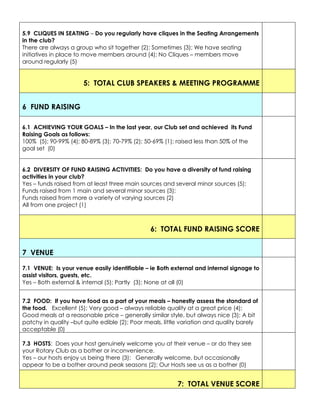 Rotary Club health check | PDF