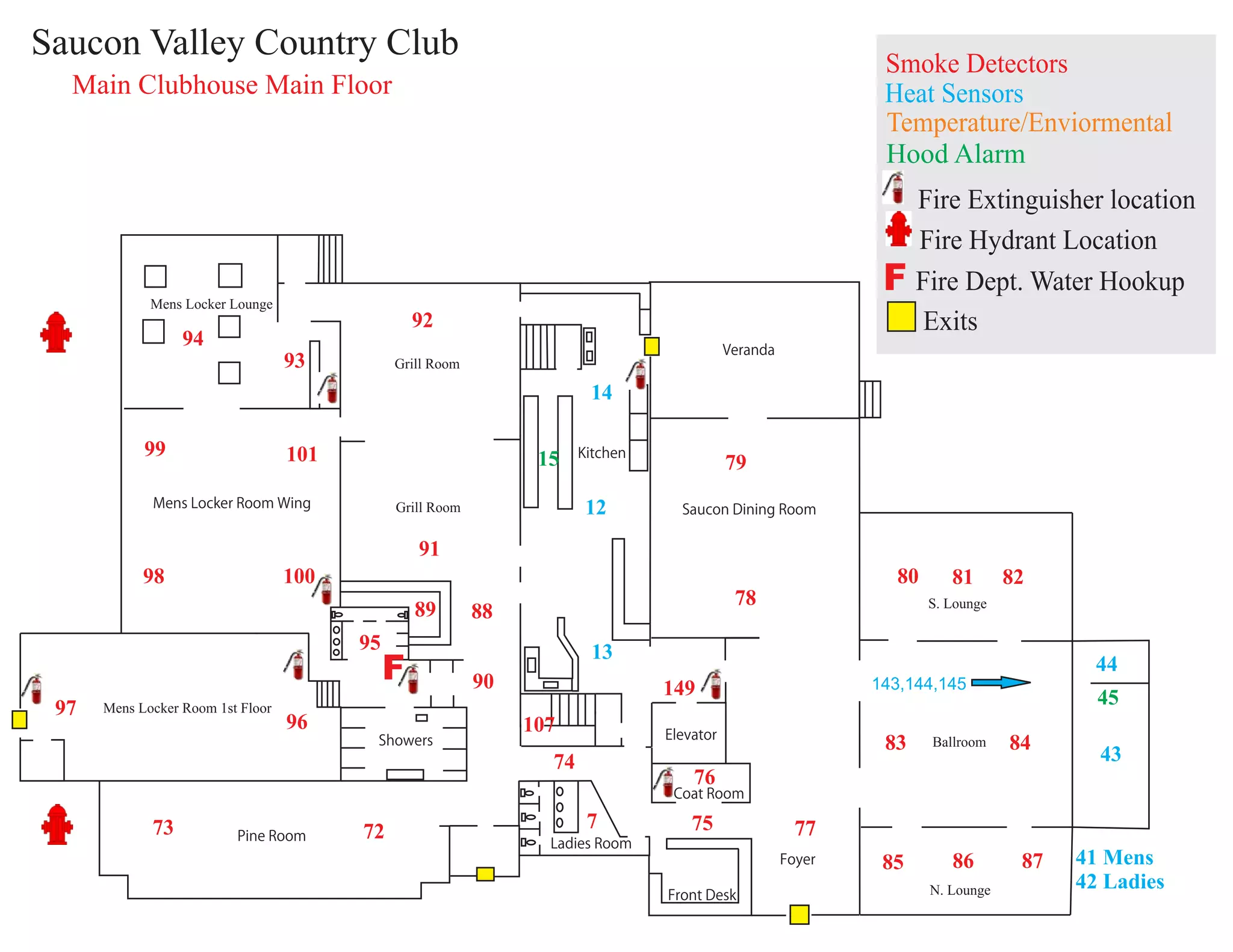 Clubhouse main floor fire dept | PDF