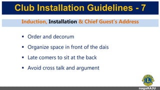 Club Installation Guidelines | PPTX