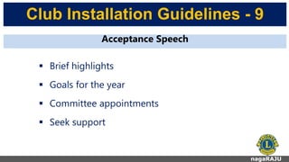 Club Installation Guidelines | PPTX