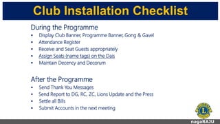 Club Installation Guidelines | PPTX