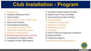 Club Installation Guidelines | PPTX