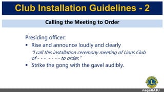 Club Installation Guidelines | PPTX