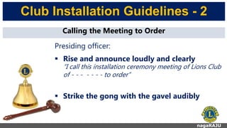 Club Installation Guidelines | PPTX