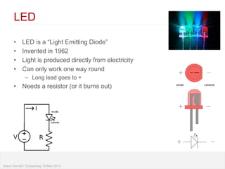 Flashing Eye Robot / Teaching Electronic Circuits | PPTX
