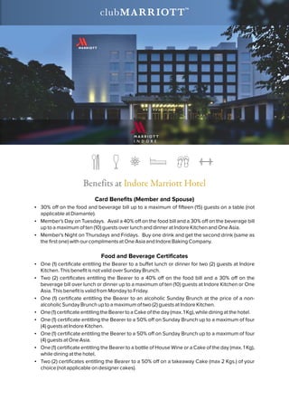 Club Marriott Hotel Membership | Free Night Stay & 50% Off on Food | PDF