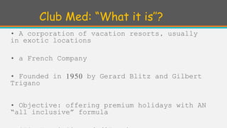 Club Med PPT | PPTX
