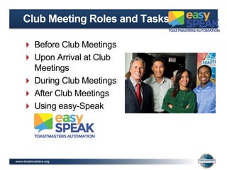 Club officer roles unplugged | PPTX