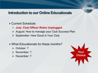 Club officer roles unplugged | PPTX