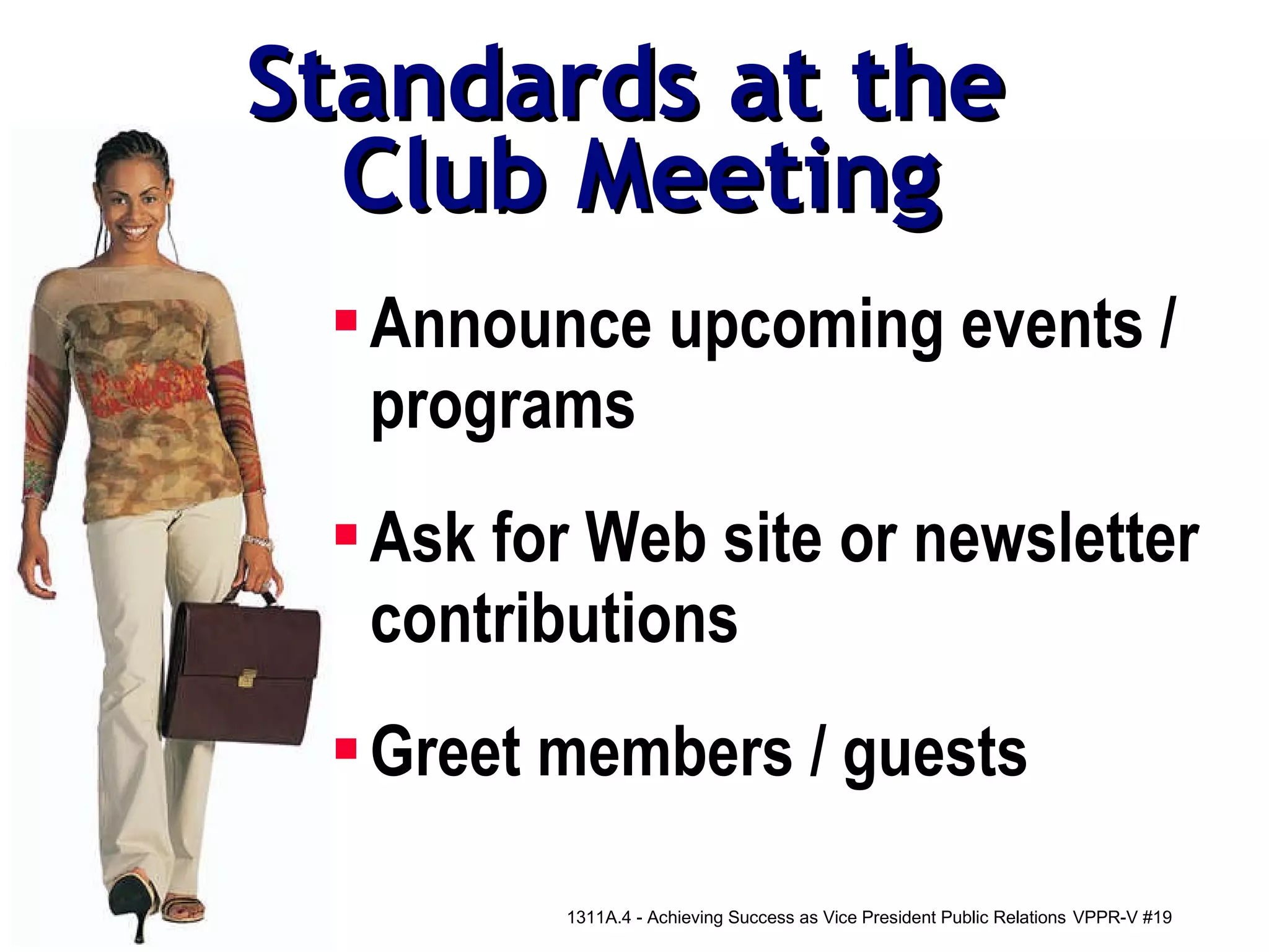 Club Officers Roles & Responsibilities | PPT