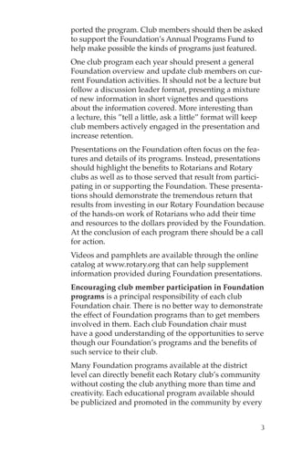 Club rotary foundation committee guide | PDF