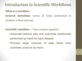 Scientific Workflows Systems :In Drug discovery informatics | PPTX