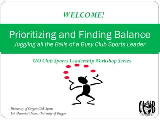 Club sports prioritizing and finding balance | PPT
