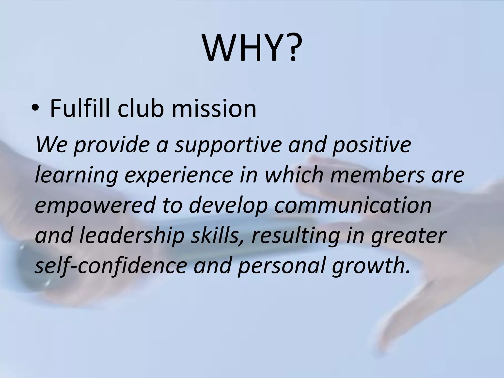 Club Succession Planning for Toastmaster Clubs | PPTX